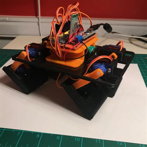 3d Printable Quadruped Version 2 Arduino By Harris Mier