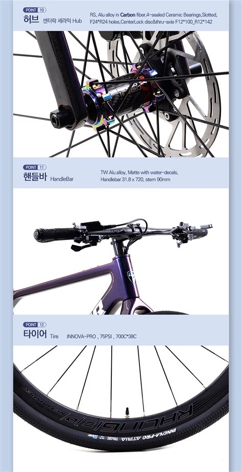 트위터자전거 Gravel X 그래블자전거 Rs24단 완전내선 풀카본 센터락세라믹허브 변색 평바 트위터자전거