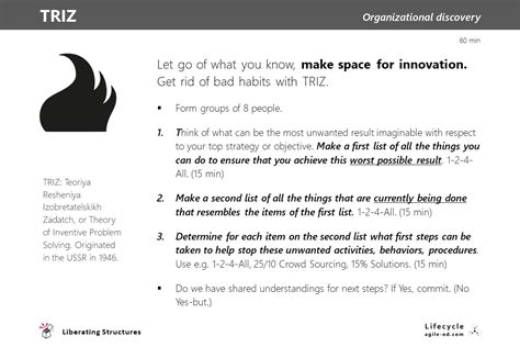 Liberating Structures
