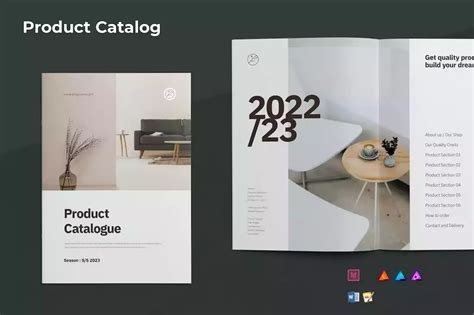 Minimal Product Catalog Affinity Designer Template Design Shack