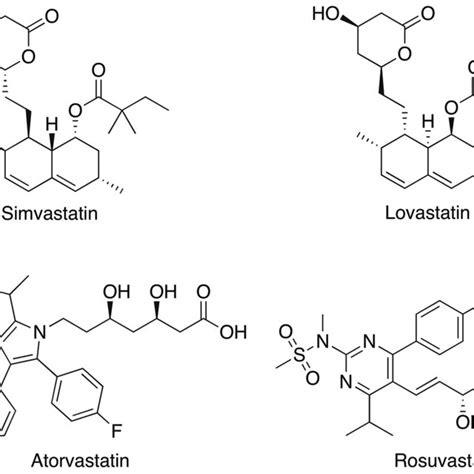 Structure Of The Statins Tested In The Current Study Download