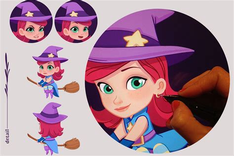 Bubble Witch 3 Saga Characters On Behance Character Art Character Design Witch