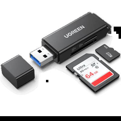 UGREEN SD Card Reader Portable USB 3 0 Dual Slot Flash Memory Card