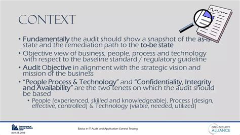 Basics In It Audit And Application Control Testing Pdf