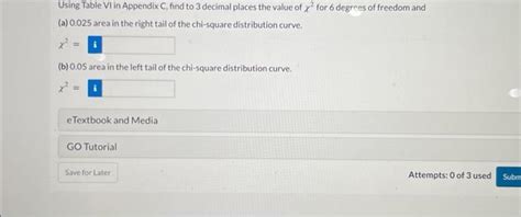 solved 2 using table vi in appendix c find to 3 decimal
