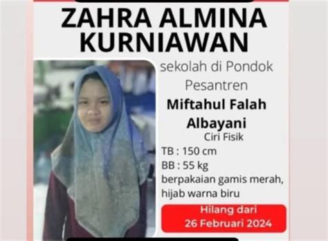 Santriwati Asal Cianjur Mondok Di Depok Hilang Misterius
