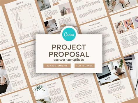 Brown Project Proposal Canva Template