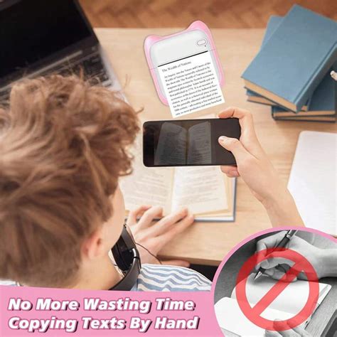 Mini Printer Sticker Maker Thermal Sticker Printer Inkless Pocket