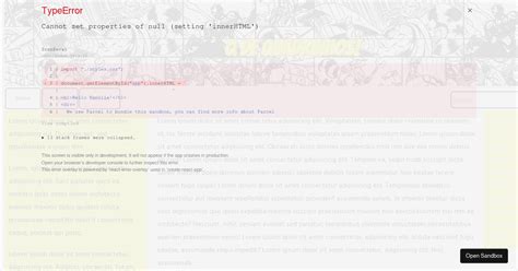 Parcel Sandbox Codesandbox
