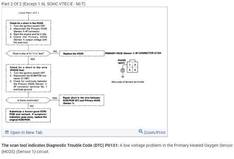 Engine Light Code P0131 Ive Pulled The Code After My Engine
