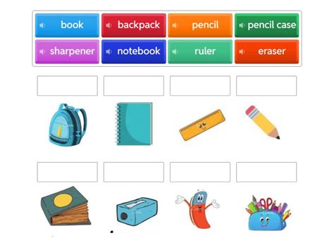 Summer G1 Classroom Objects Part 1 Match Up