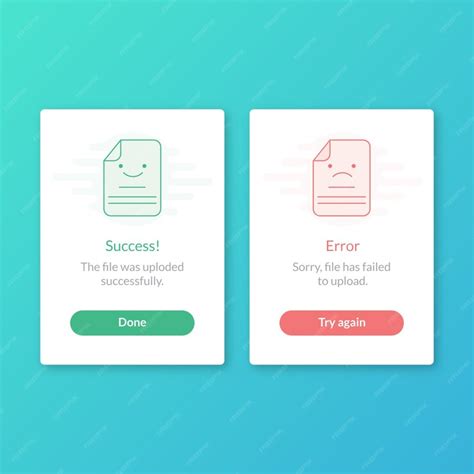 Premium Vector File Upload Dialoge Message