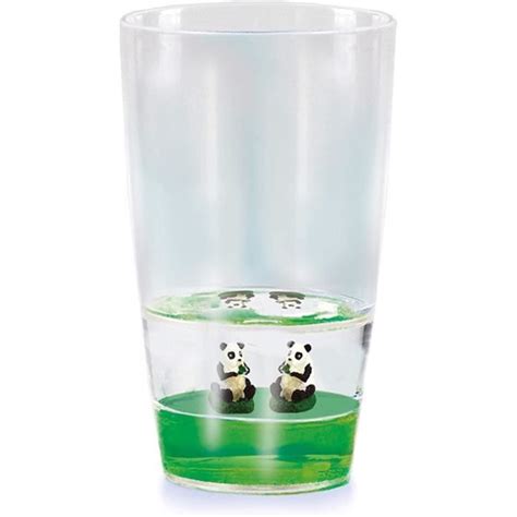 Gobelet Tumbler Panda Deluxebase Verre Enfant Acrylique Figurines D
