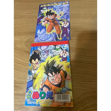 七龍珠 日版 老物 著色本 附贈明信片一張 悟空 琪琪 布瑪 拿霸 天神 比克 界王 達爾 等角色 未使用 蝦皮購物