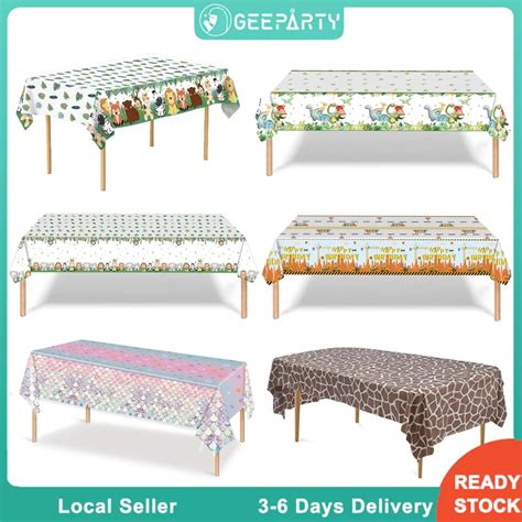 Geeparty Themed Party Disposable Tablecloth Covers For Birthday Party