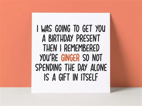 Funny Ginger Birthday Quotes