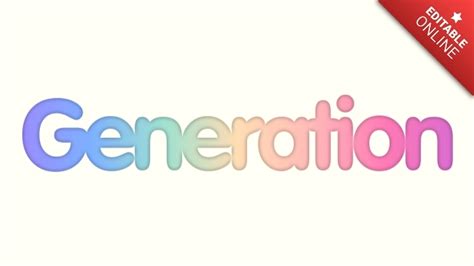 Generation With Multi Color Gradient Text Effect Generator