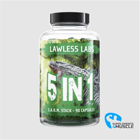 Lawless Labs 5 En 1 Godzilla Sarm Stack 90 Cáps