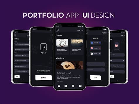 Portfolio App Ui Design On Behance