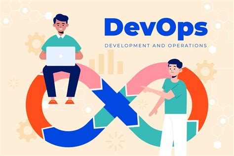 Free Vector Hand Drawn Flat Design Devops Illustration
