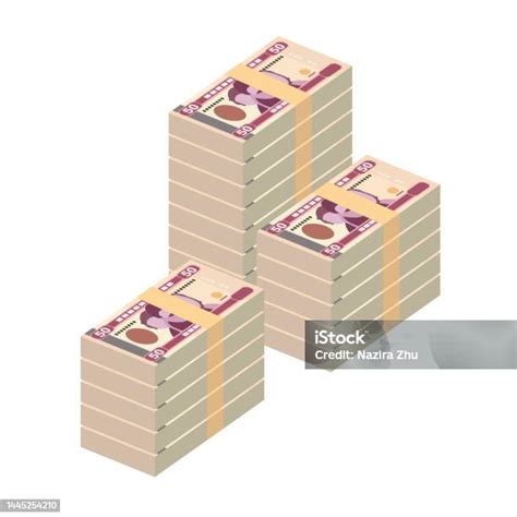 Nakfa Vector Illustration Huge Packs Of Eritrea Money Set Bundle Banknotes Paper Money 50 Nfk