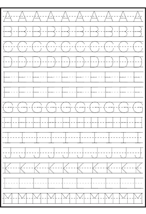 Free Printable Abc Writing Sheets
