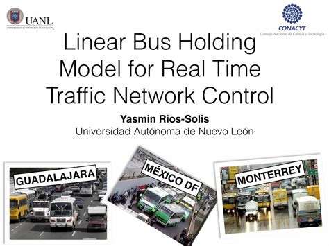Pdf Webinar Linear Bus Holding Model For Real Time Traffic Network
