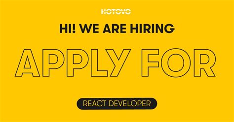 Hotovo On Linkedin React Jobopportunity Frontenddeveloper