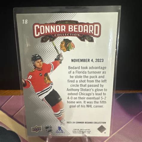 CONNOR BEDARD Upper Deck Connor Bedard Collection Highlights RC Card PicClick CA