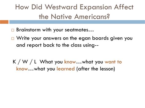 Ppt The Impact Of Westward Expansion On Native Americans Powerpoint