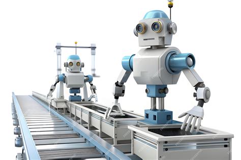 Premium Photo Ai Robot And Assembly Line Symbolizing Integration Of Artificial Intelligence In