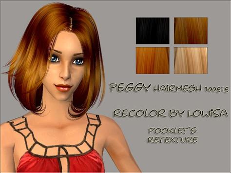 Lowi♥sims ★update★ Peggy 100515 Sims 2 Hair Womens Hairstyles Sims