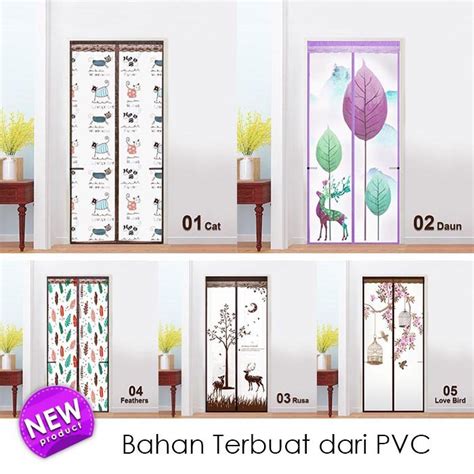 Jual Tirai Magnet Elegan Bahan Plastik PVC Khusus Ruanga AC Uk
