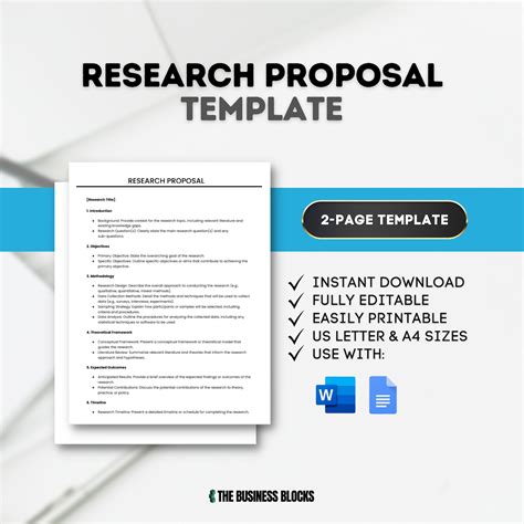 Research Proposal Template Academic And Professional Writing Guide