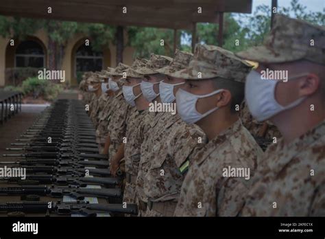 Us Marine Corps Recruits With Golf Company 2nd Recruit Training