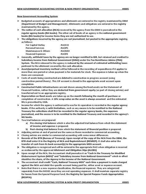 Ngas Npos With Answers Pdf Revenue Nonprofit Organization