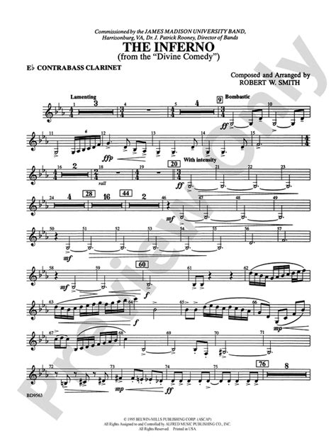 The Inferno E Flat Contrabass Clarinet E Flat Contrabass Clarinet
