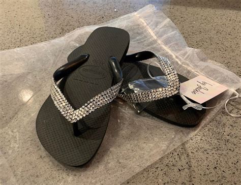 Custom Made Crystal Havaianas Flip Flops Perfect For Your Summer