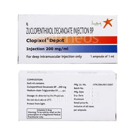 Clopixol 200mg Injectiondepot 1ml