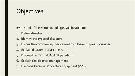 Disaster Management Nursing Pptx