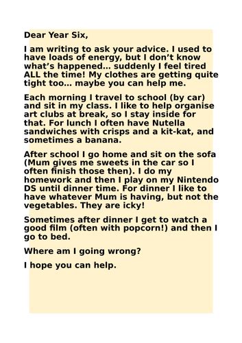 Year 5 6 Science Pse Diet Exercise And Adaptation Of Humans Lesson Plan Presentation