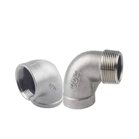 Stainless Steel Four Way Equal Male And Female Threaded Reducing Tee