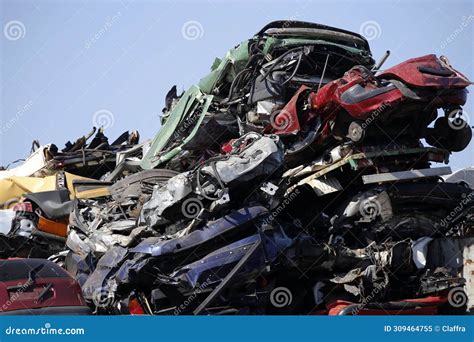 Reciclado De Metales En Una Planta Industrial Imagen De Archivo