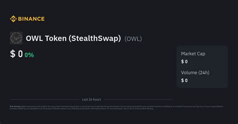 Owl Token Stealthswap Price Owl To Usd Converter Chart And News