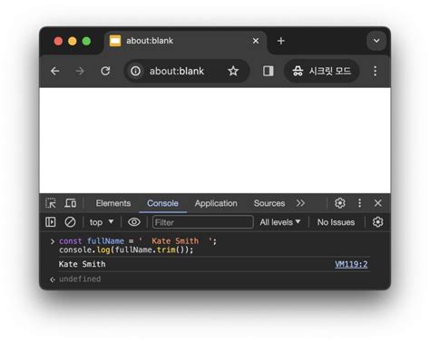 string trim 자바스크립트 앞뒤 공백 제거 javascript