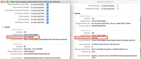 كيفية فك تشفير شهادة Docsis لتشخيص حالة توقف المودم Cisco