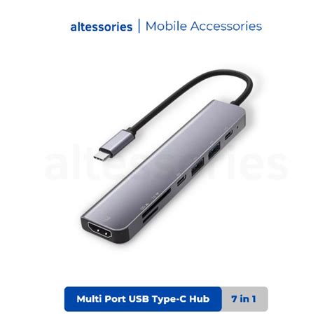 Jual 7 In 1 Multi Port Usb Type C Hub Usb 31 87w Hdmi 4k30hz Shopee
