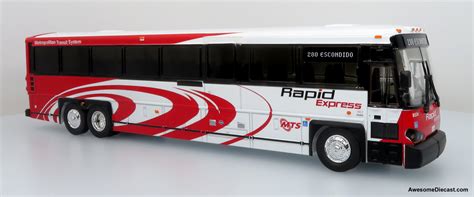 Mci D4500ct Coach San Diego Mts Rapid Express 1 50 Model Bus By Iconic