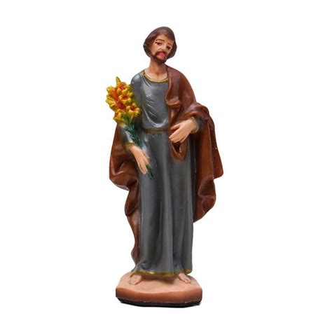 Jual Pajangan Patung Goa Rohani Santo Yosef Yoseph Bunga Kuning 15cm