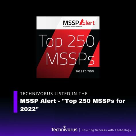 Technivorus Technology On Linkedin Technivorus Award Cybersecurity Mssp